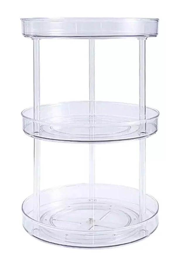 11" Triple Layer Acrylic Plastic Lazy Susan Turnt...