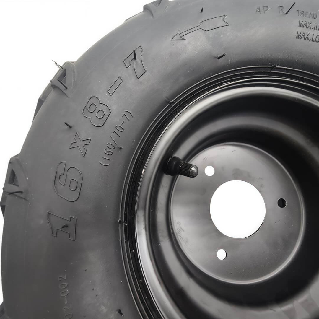 Pneus et roues gauches 16×8-7 avec jante pour quad et ...