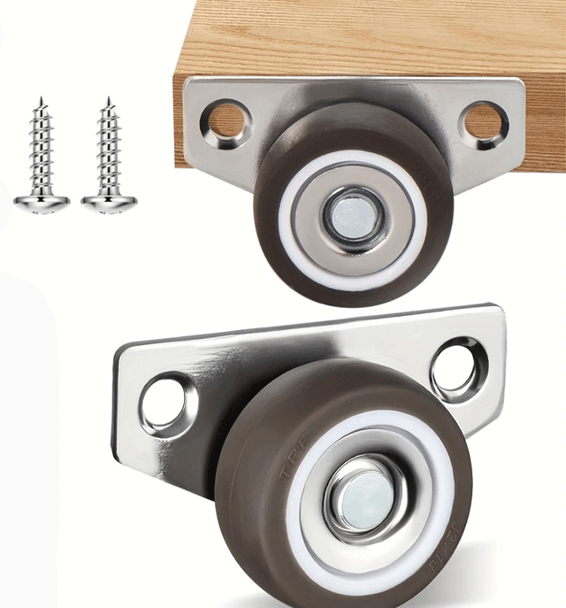 1.25" inch Mini Side Mount Caster Wheels - Non-Sw...