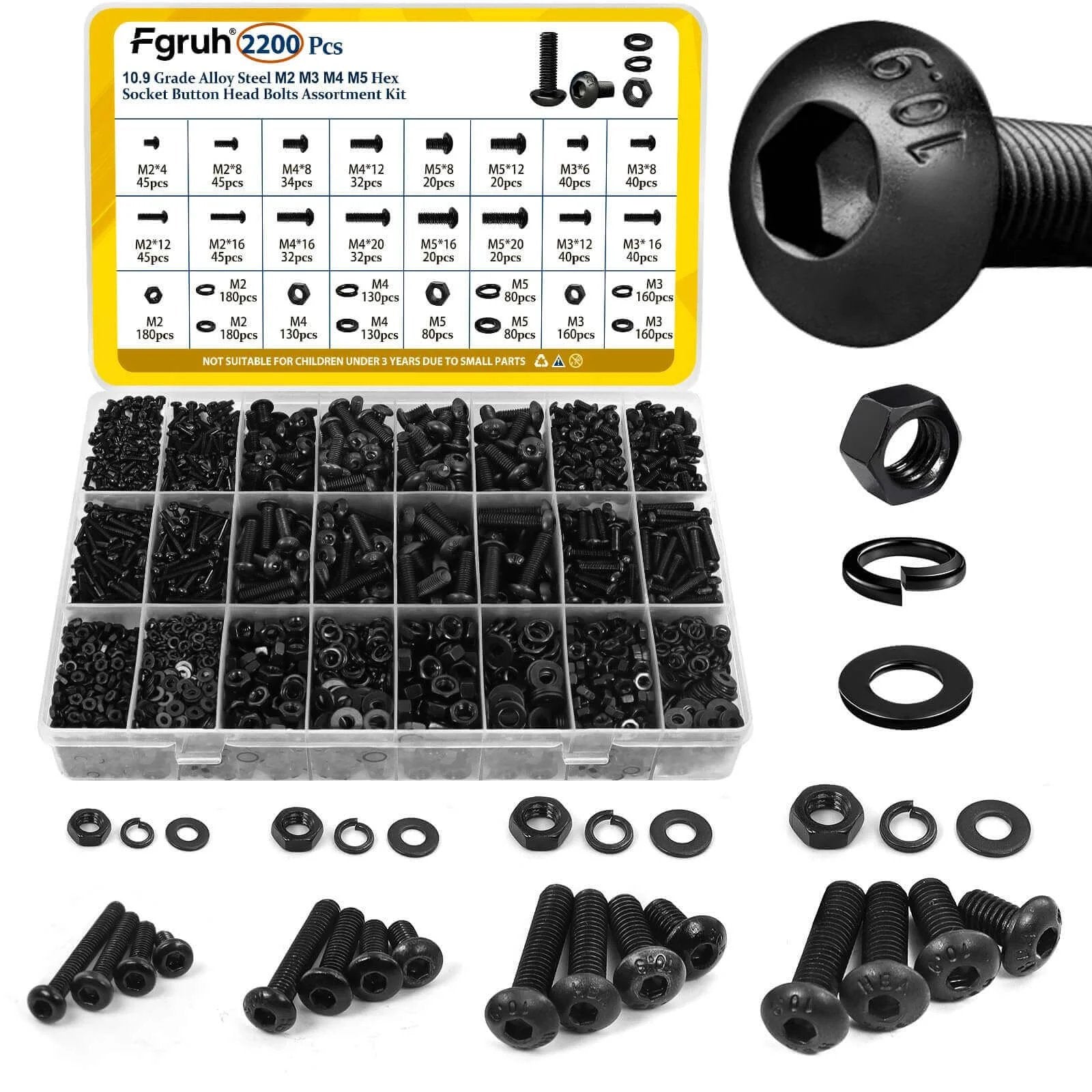 metric screws assortment kit - 2200 Pcs for Projects 🍁...