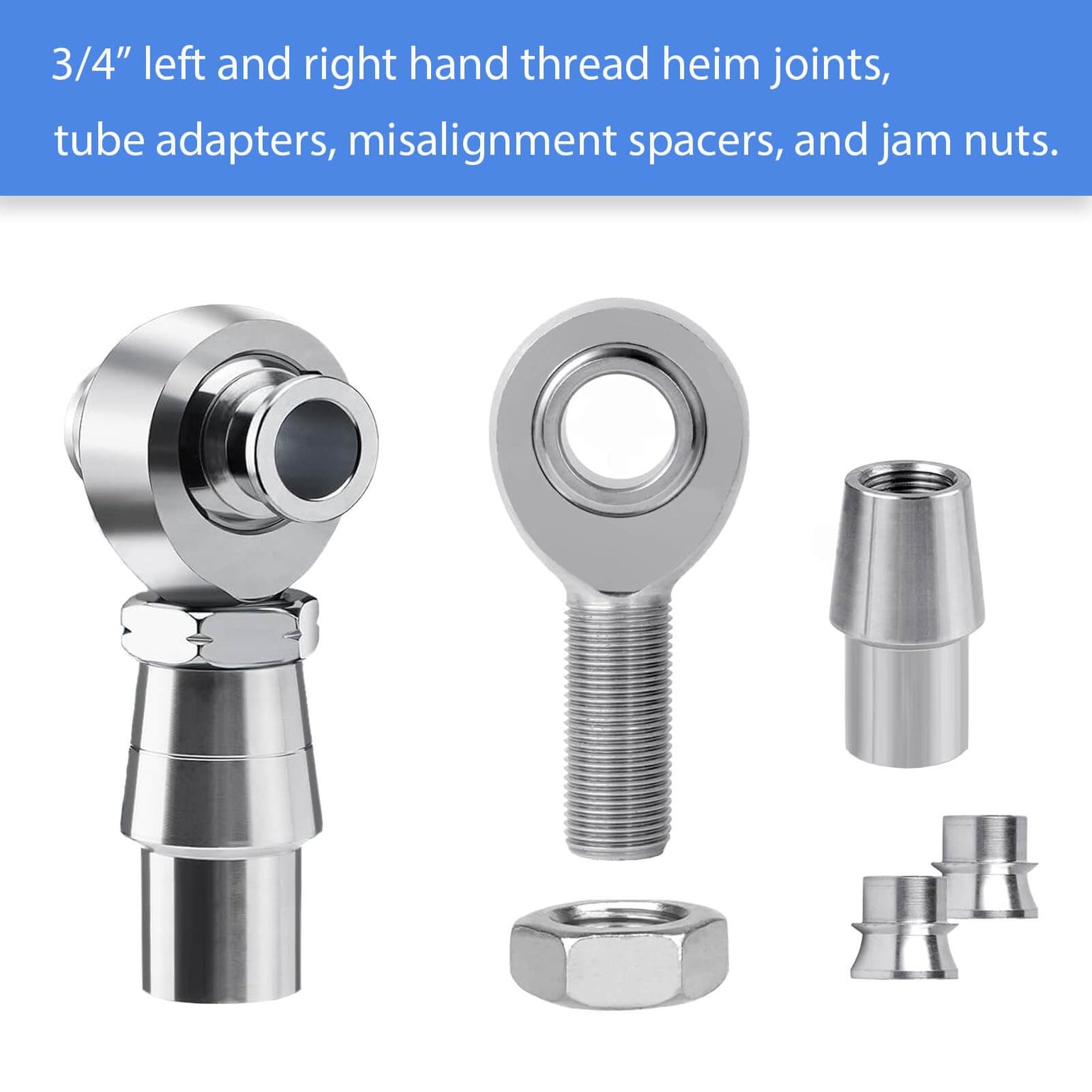 3/4 inch Heim Joint Rod End Kit, right and left hand t...