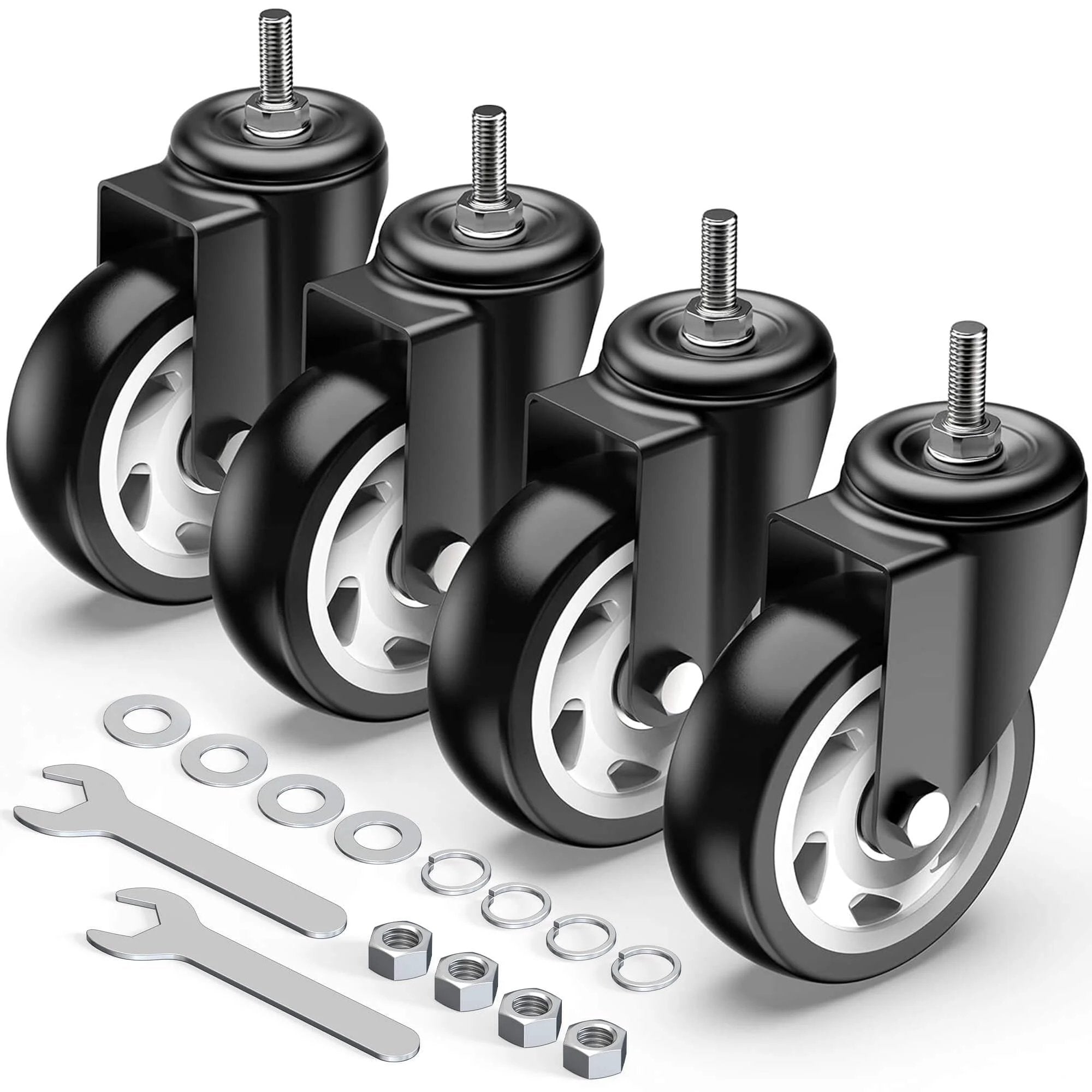 Roues pivotantes de 4 pouces sans frein Ensemble de 4 ...
