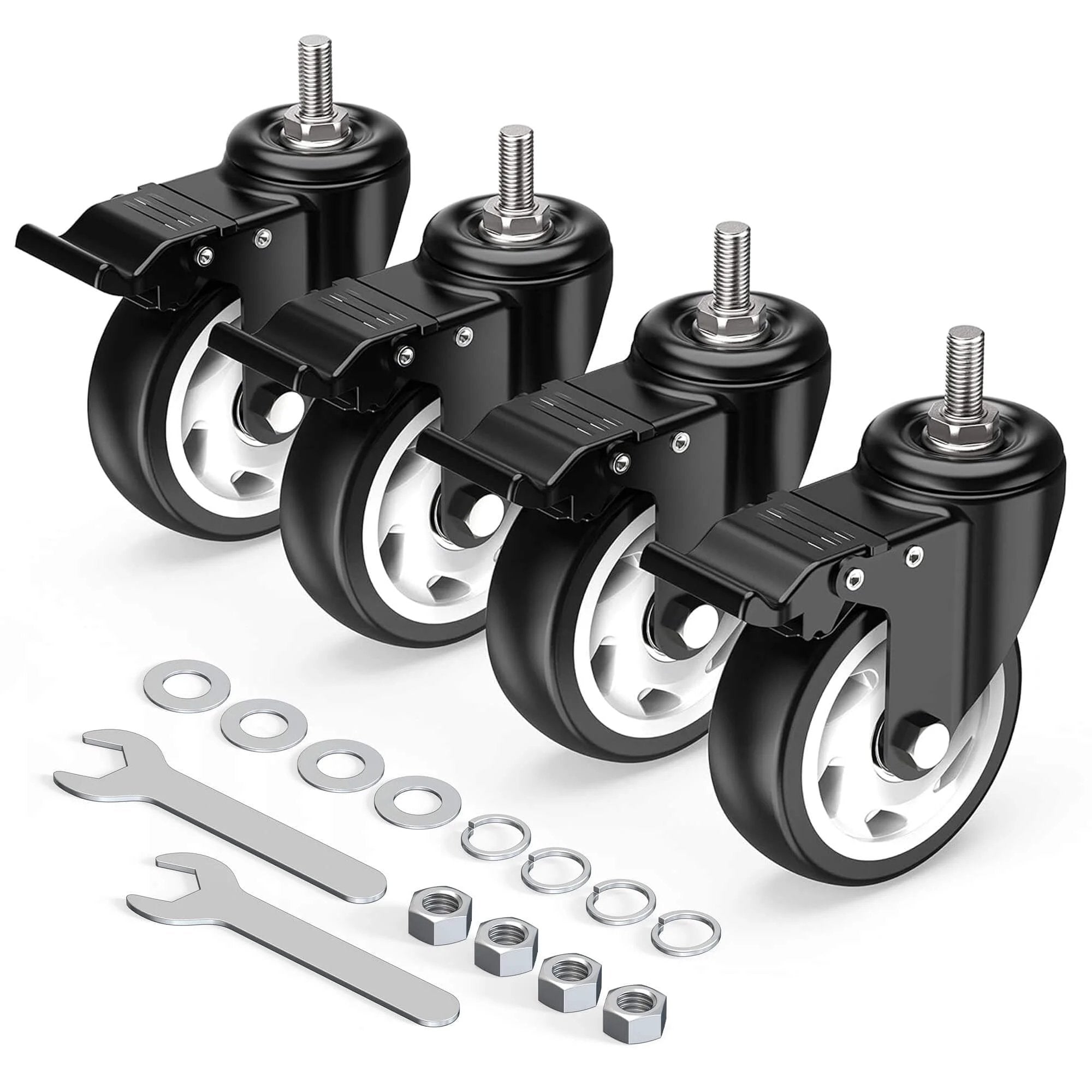 heavy duty locking caster wheels - Set of 4 🍁