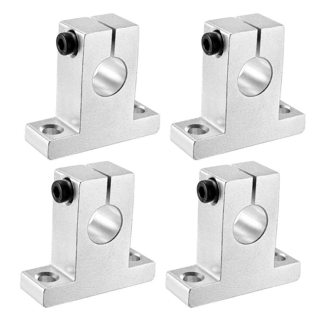 4PCS SK8 Aluminum Linear Shaft Rail Supports for 8mm 0...