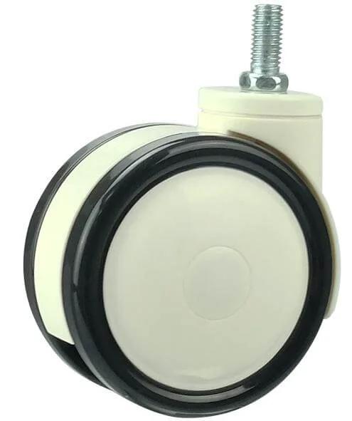 5" 275 Lbs Medical Caster Wheel M12 Threaded - St...