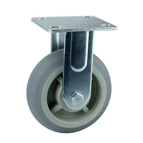 6" Inch Caster Wheel 617 pounds Fixed Polypropylene core and – Bearings ...