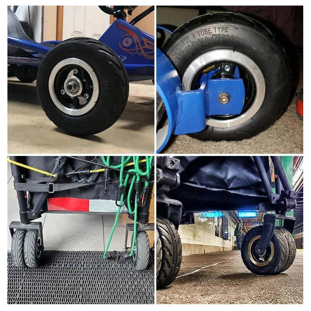 Roue pneumatique 6x2 pouces avec moyeu en alliage M8 R...