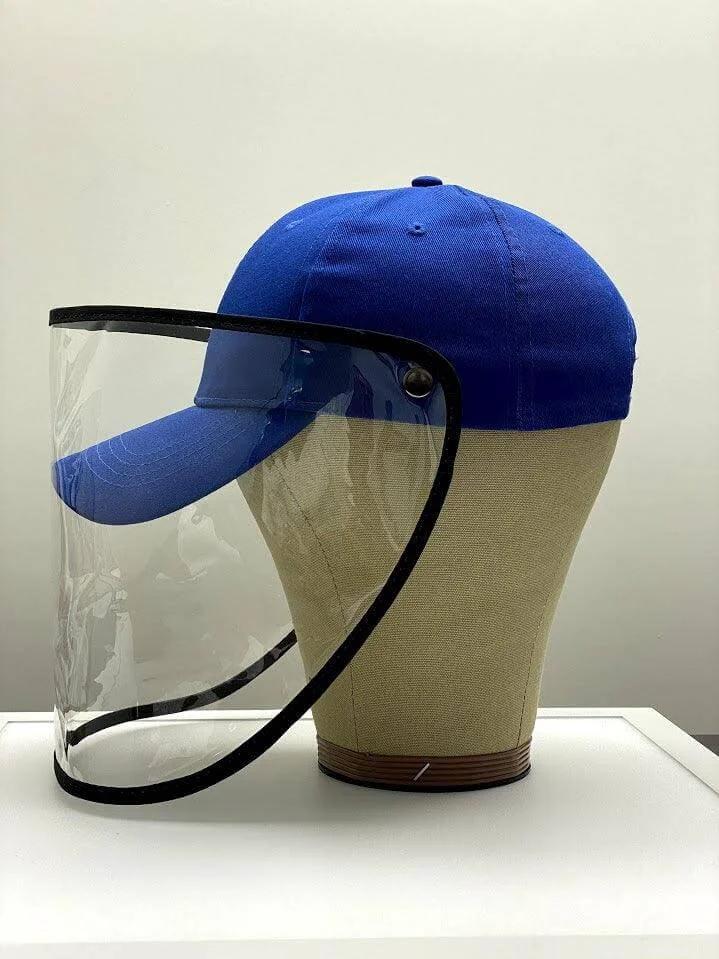 Navy Blue Cap - Anti -Fog Anti-Spittle Full Face Prote...