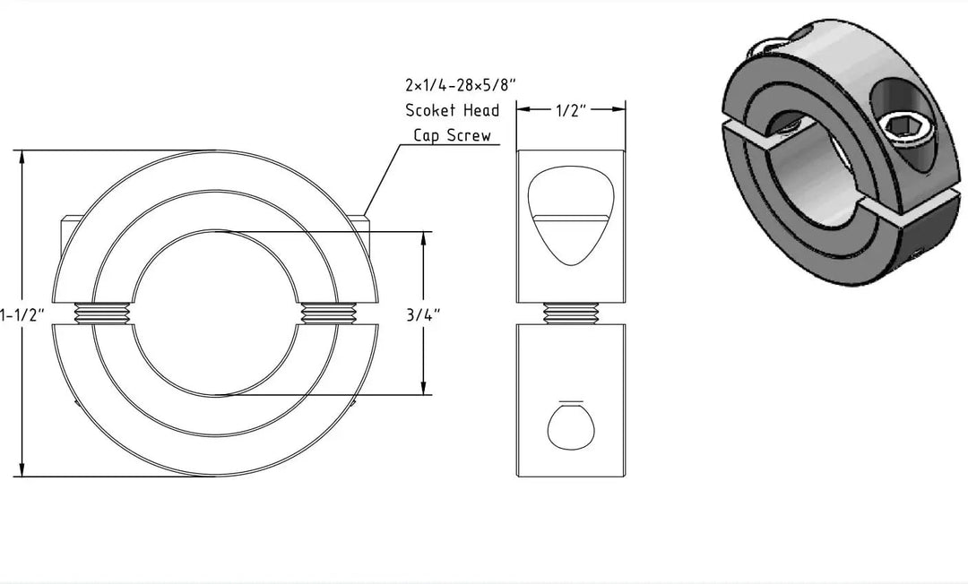 carbon steel shaft collar - Heavy Duty 4 Inch🍁