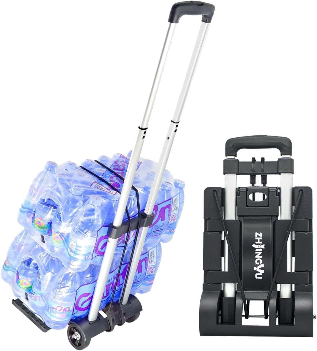 Folding Hand Truck Aluminum Trolley,Small Dolly, Folda...