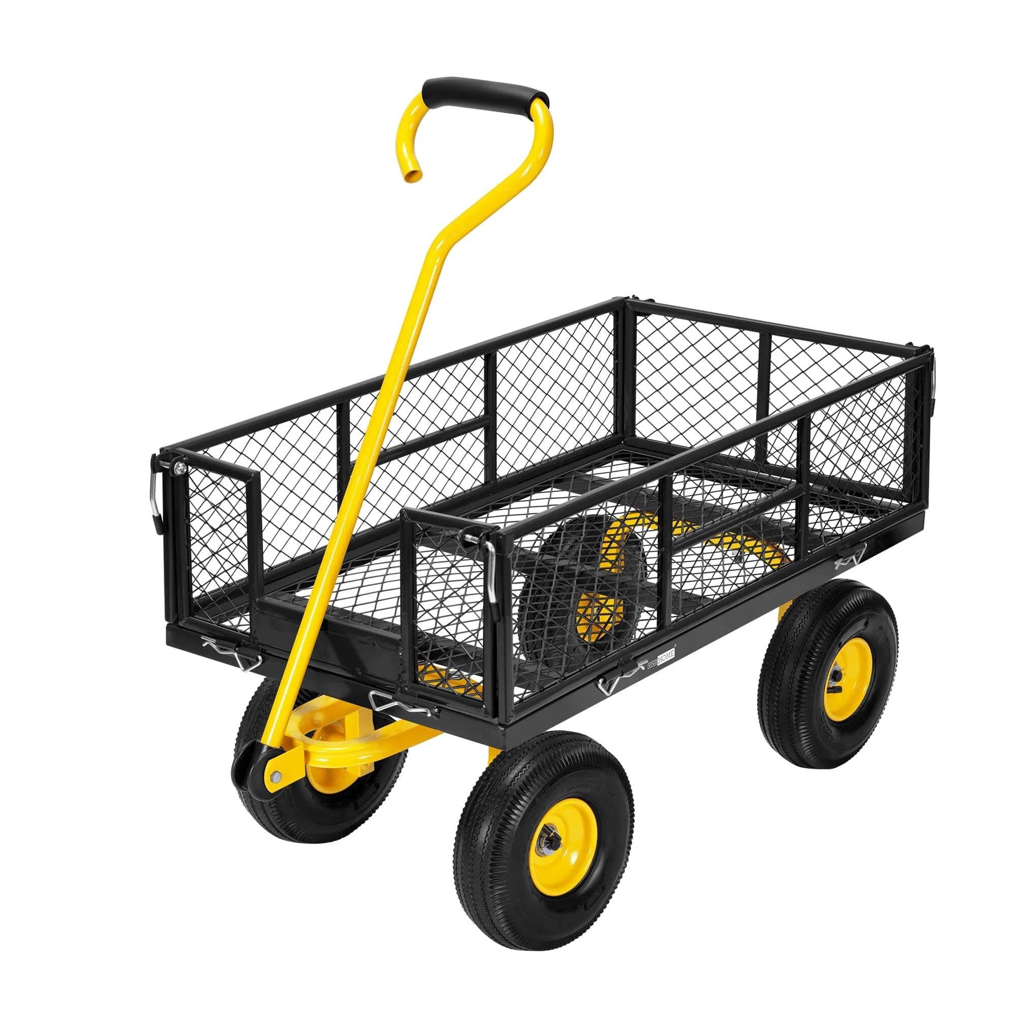 Heavy Duty Mesh Steel Garden Cart with 880 lb capacity...