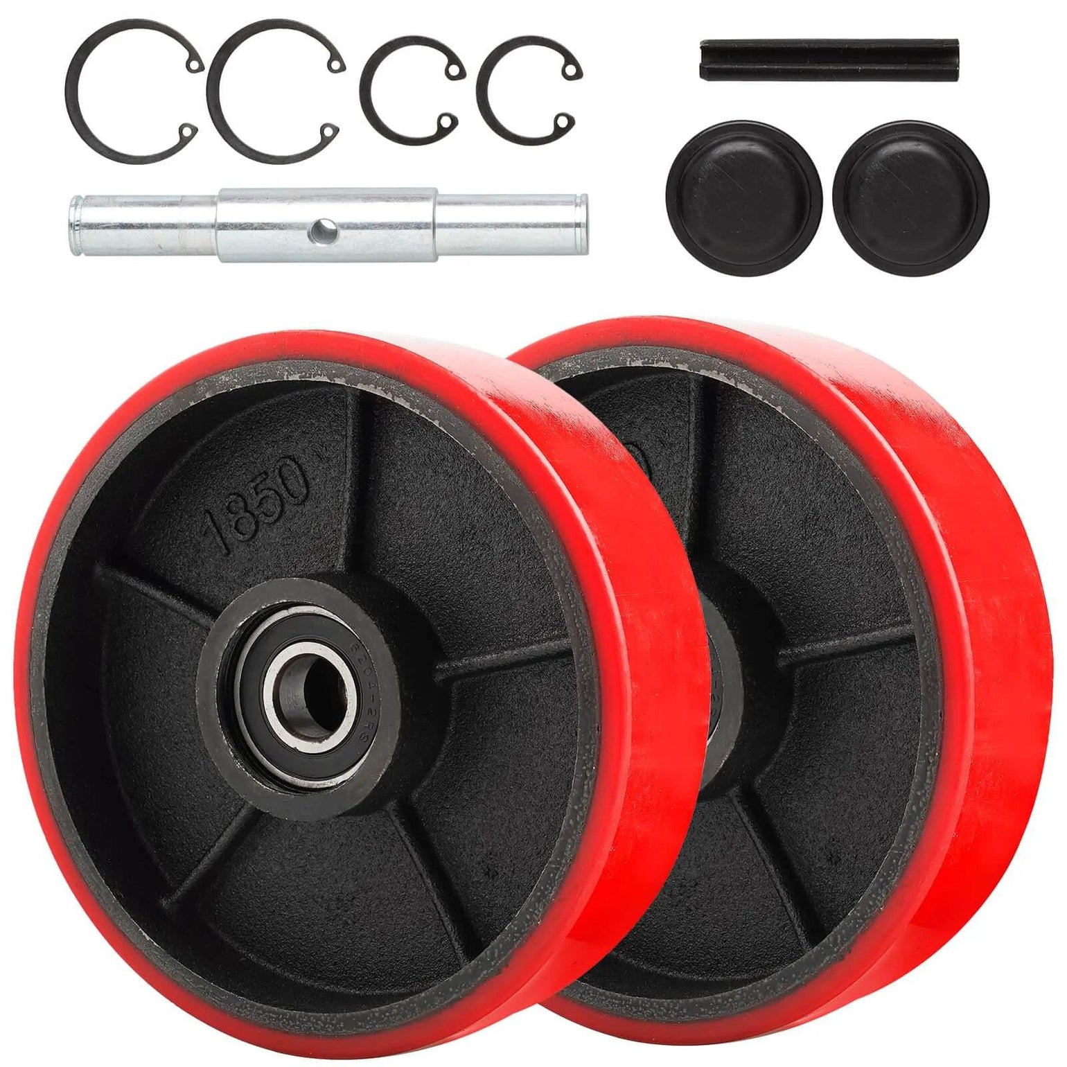 Pallet Jack Steering Wheels 7 x 2 inch pair with 20mm ...