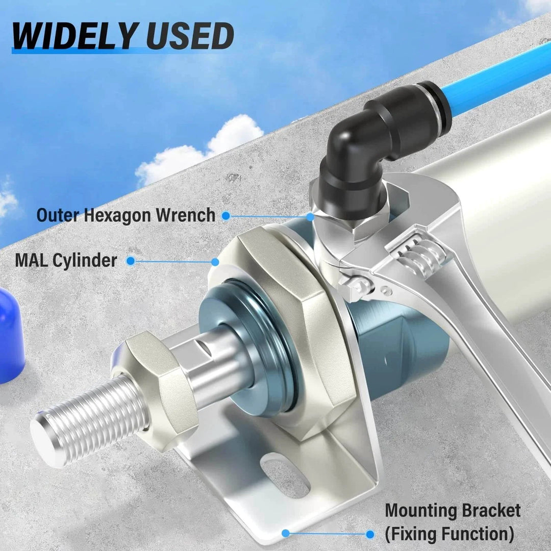 Push To Connect Pneumatic Male Elbow Fittings One Quar...