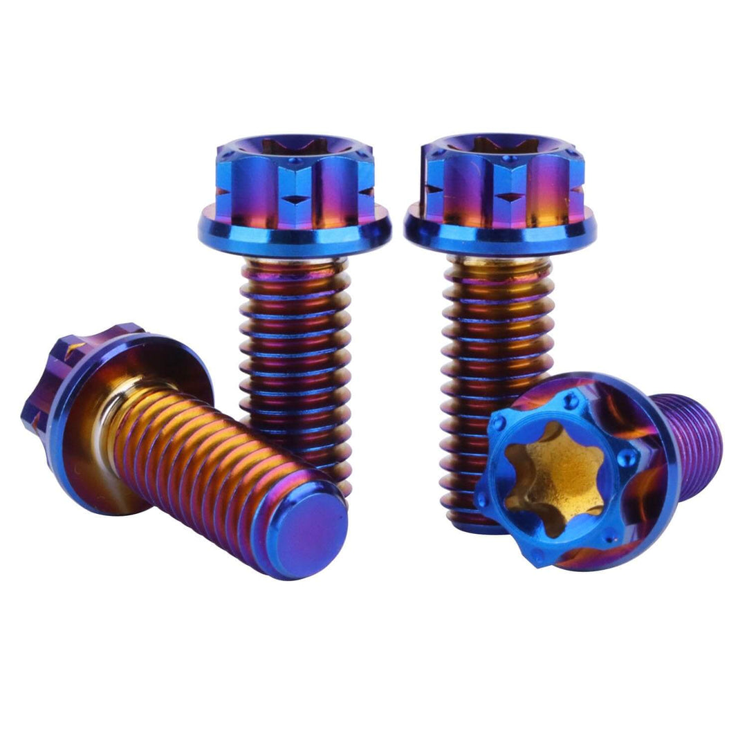 UHDFBDHF Titanium Flange Head Bolt M6x10 15 20mm T30 T...